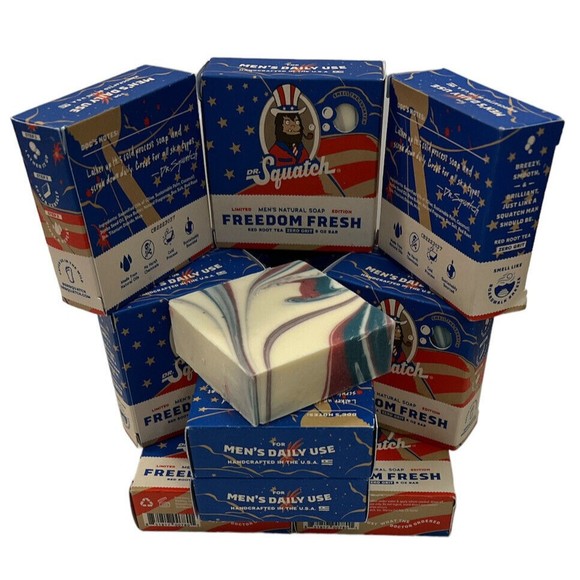 Grooming | Dr Squatch Freedom Fresh Scent Limited Edition Soap 5oz Bar ...